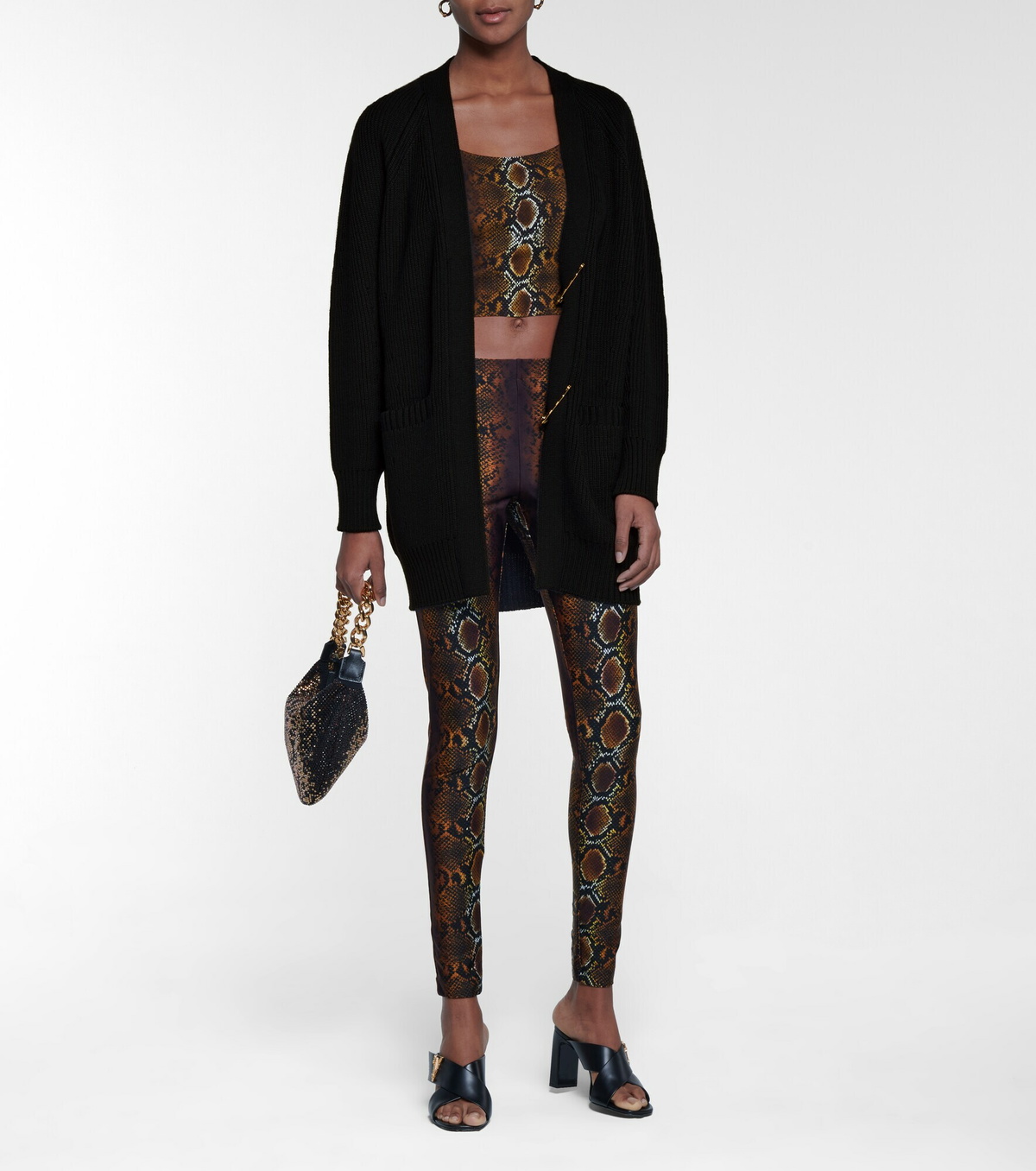 Versace - Snake-print crop top Versace