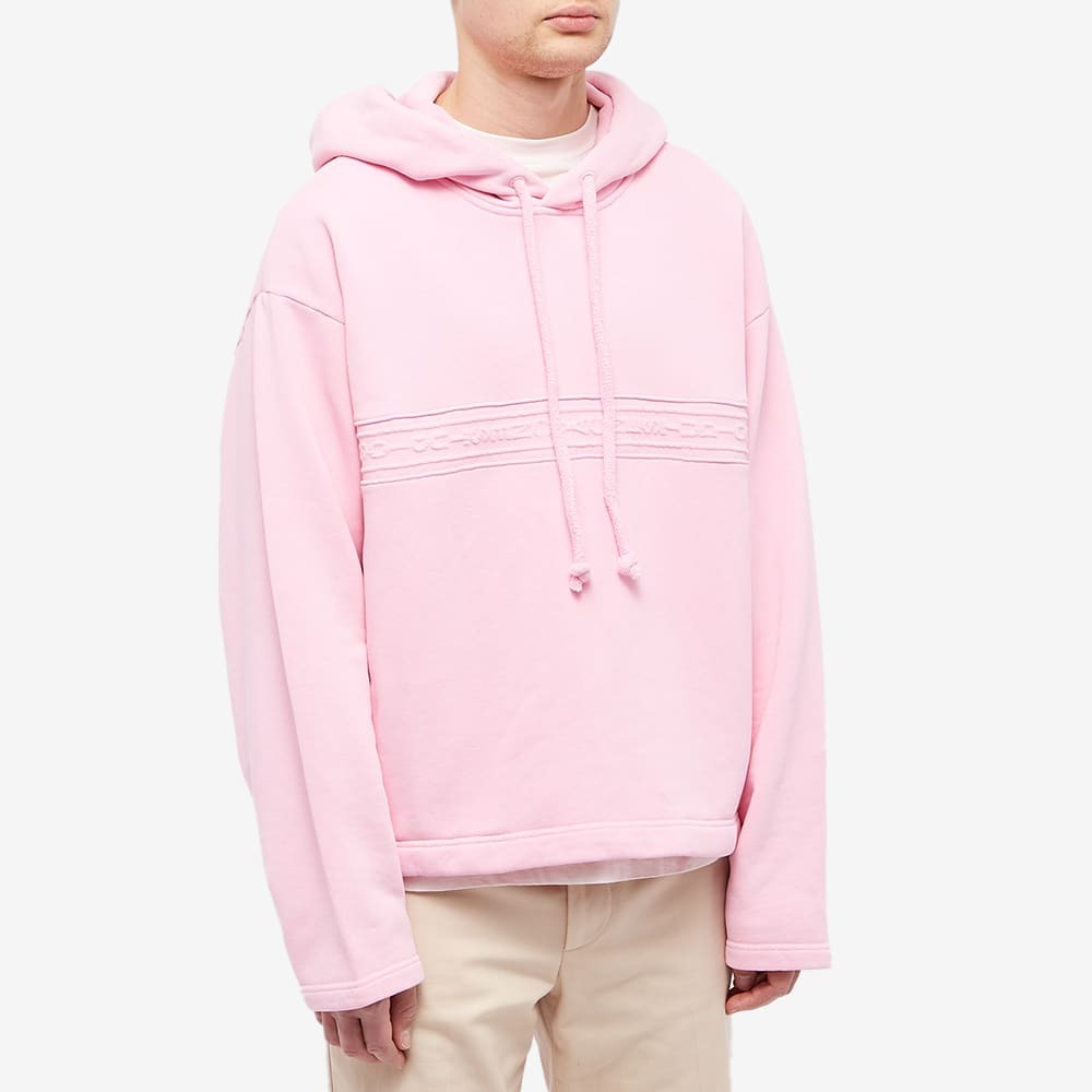 Acne Studios Men's Farmy Chain Rib Hoody in Blush Pink Acne Studios