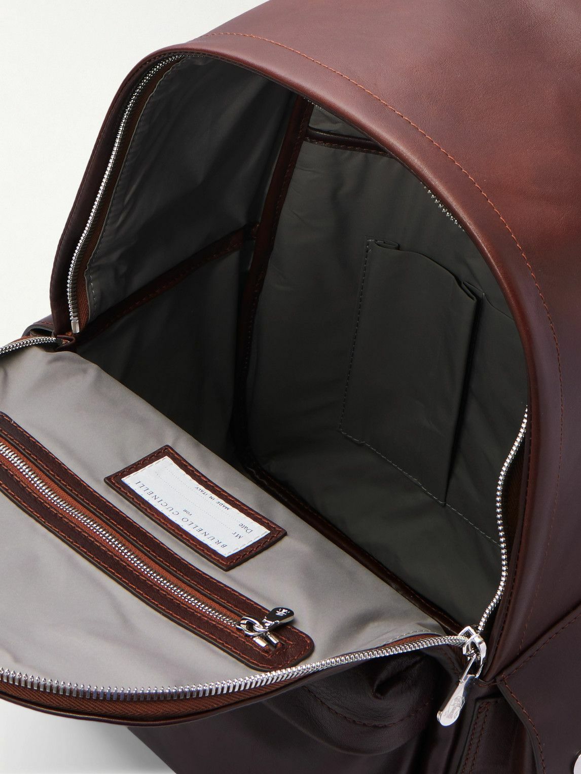 Brunello Cucinelli - Leather Backpack Brunello Cucinelli