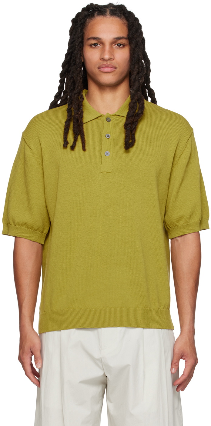 Studio Nicholson Green Swing Polo Studio Nicholson