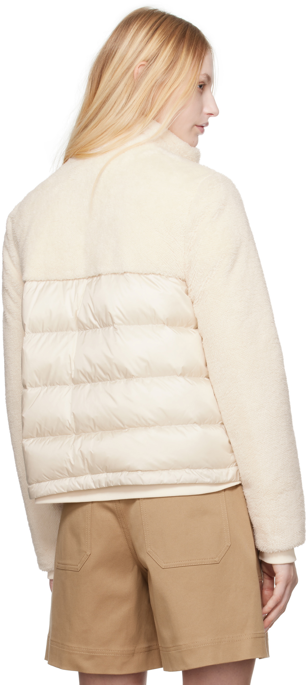 Moncler Off-White Teddy Down Jacket Moncler