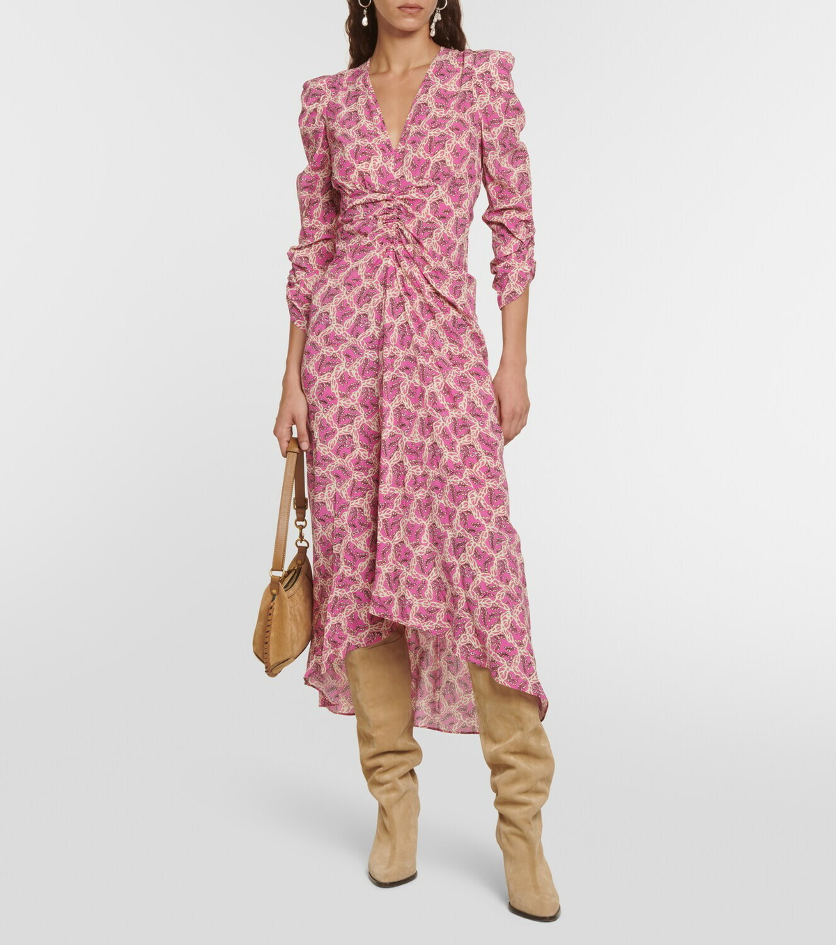 Isabel Marant Albini printed silk-blend midi dress Isabel Marant