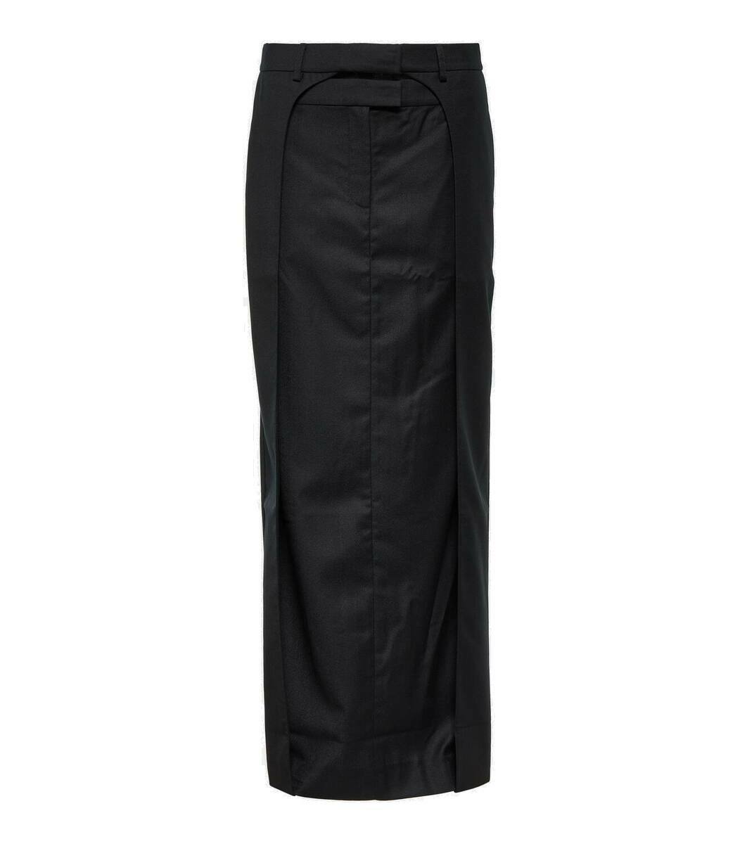 Aya Muse Fera pleated wool maxi skirt Aya Muse