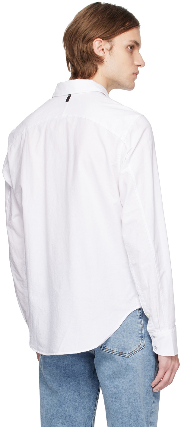 rag & bone White Fit 2 Engineered Oxford Shirt Rag and Bone