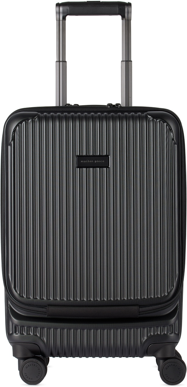 master-piece Black Trolley Suitcase, 34 L Master-Piece Co