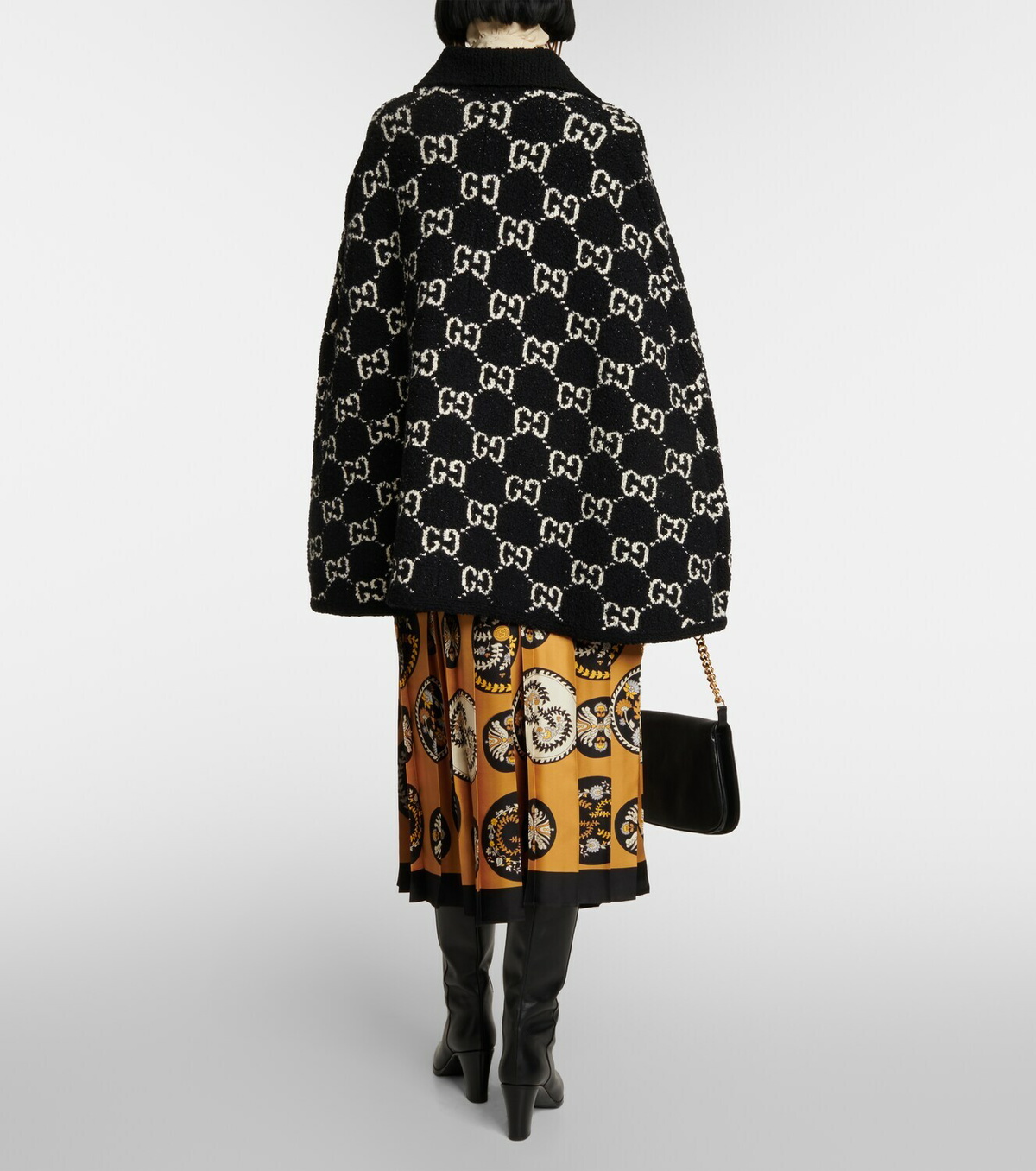 Gucci - GG jacquard cotton-blend cape Gucci