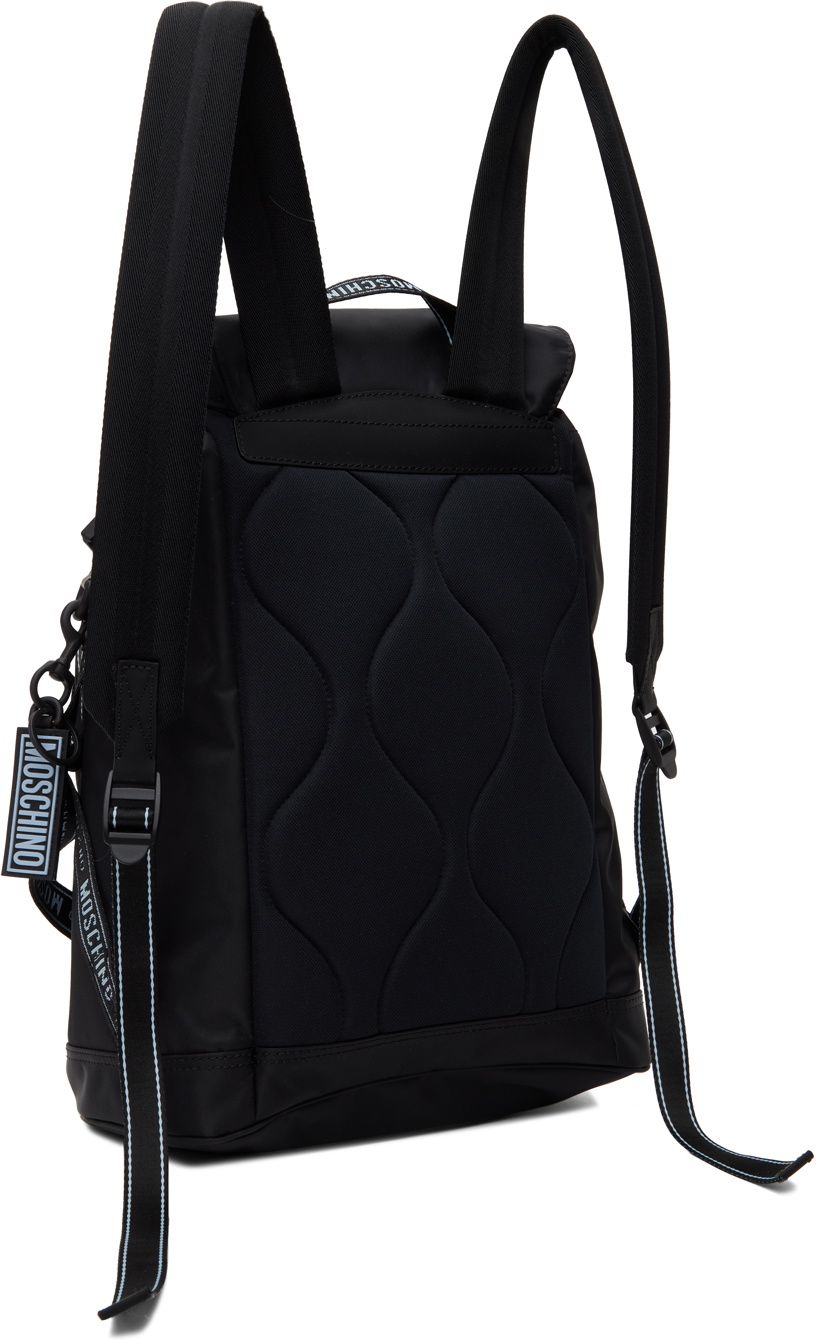 Moschino Black Recycle Backpack Moschino