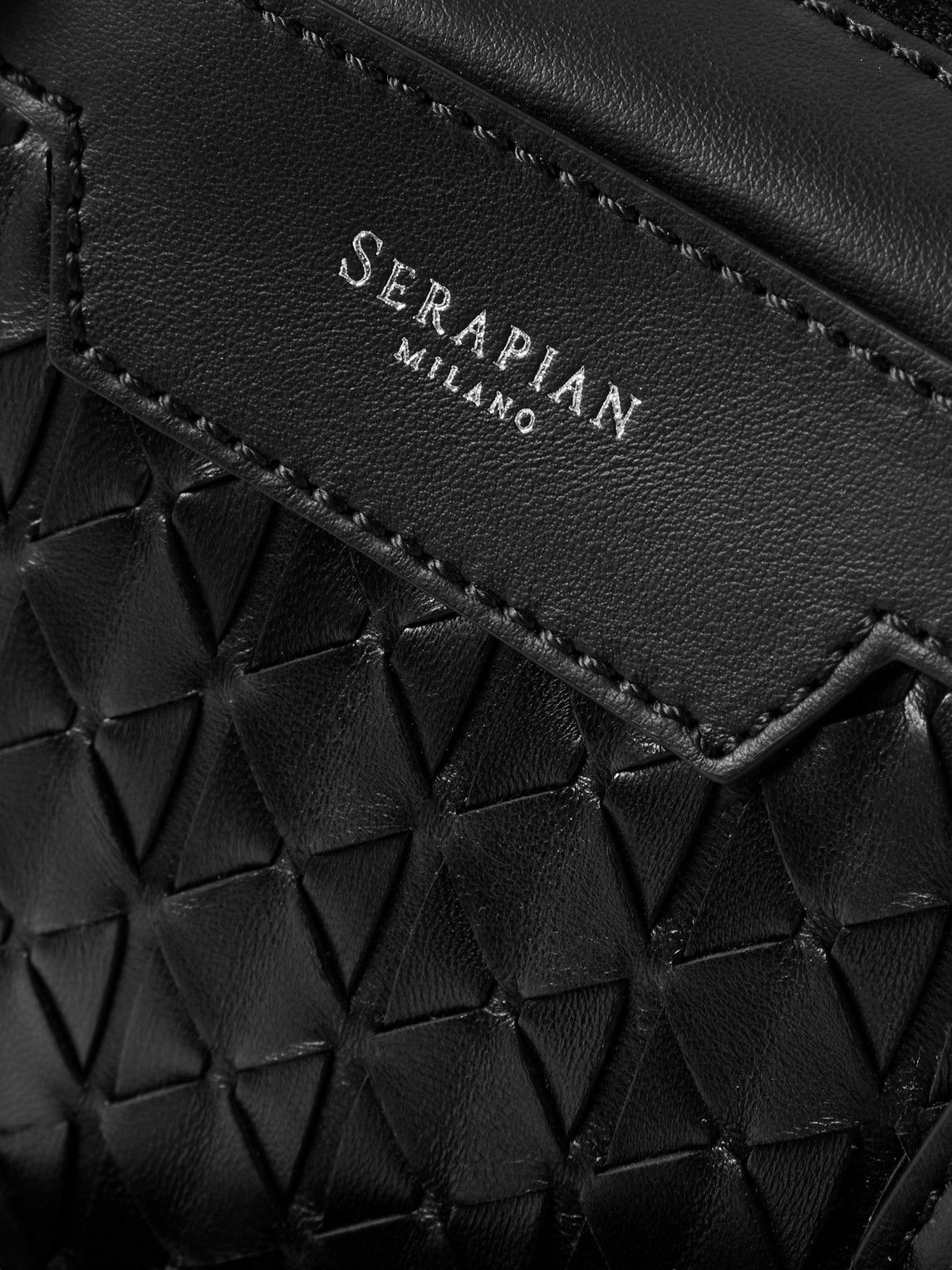 Serapian - Mosaico Woven Leather Briefcase Serapian