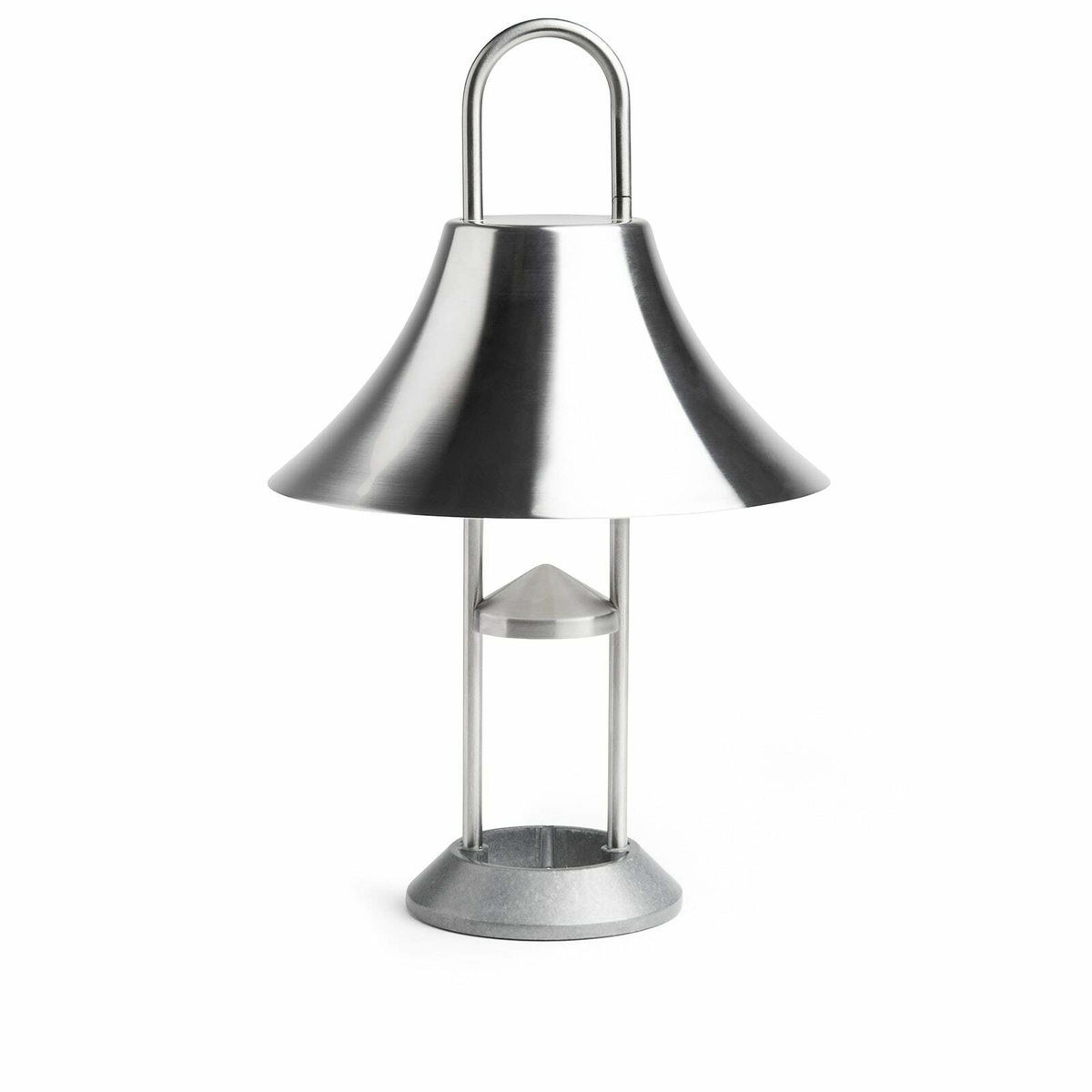 HAY Mousqueton Portable Lamp in Stainless Steel HAY