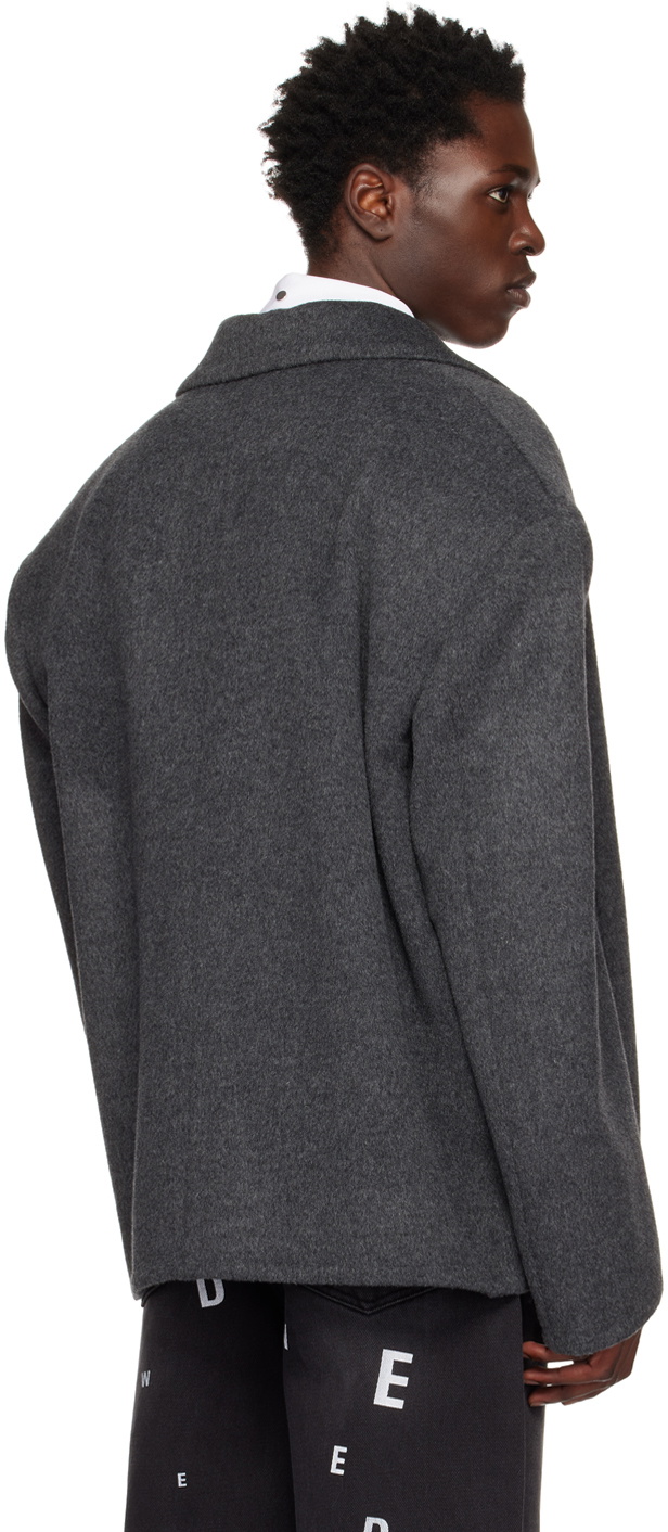 We11done Gray Oversized Jacket We11done