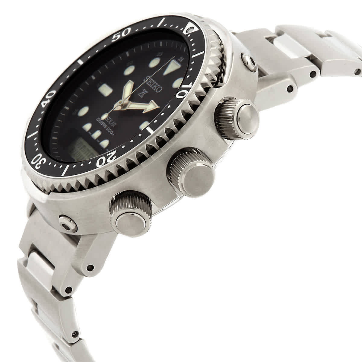 Seiko Prospex Arnie Analog-Digital Black Dial Mens Watch SNJ033 Seiko