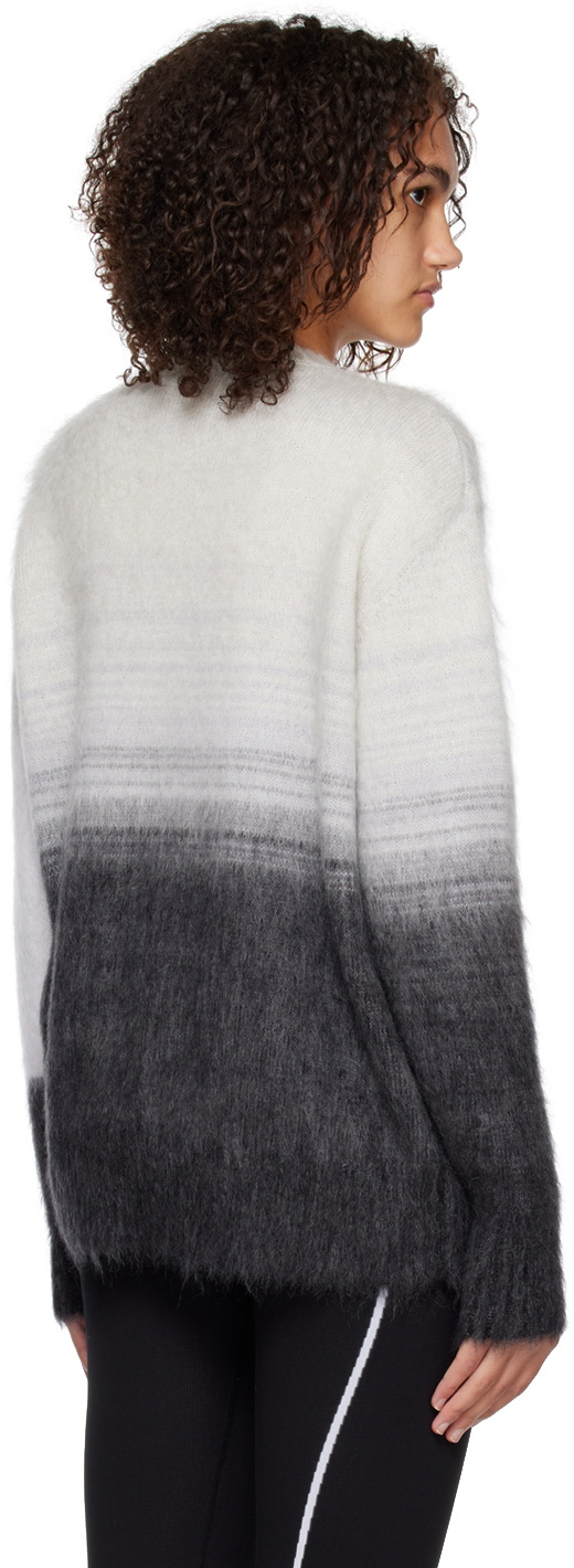 Off-White White & Black Gradient Sweater Off-White