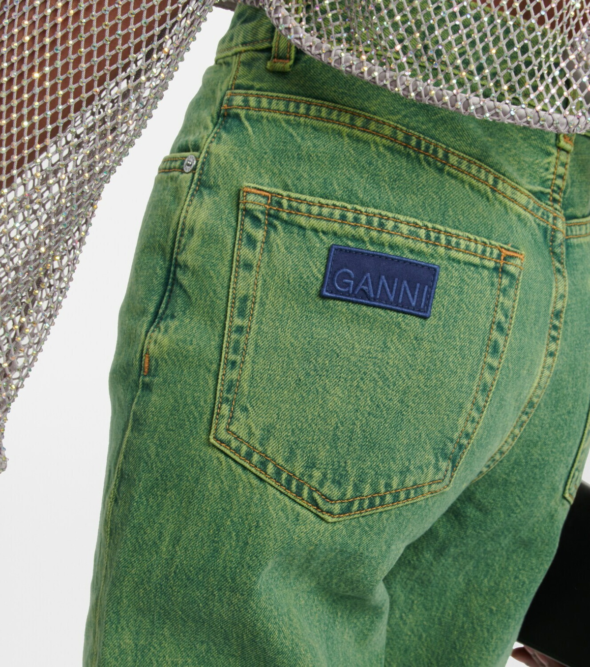 Ganni - Mid-rise wide-leg jeans GANNI