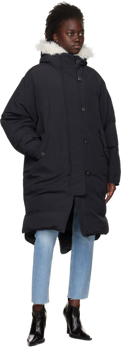 rag & bone Black Rae Down Coat Rag and Bone