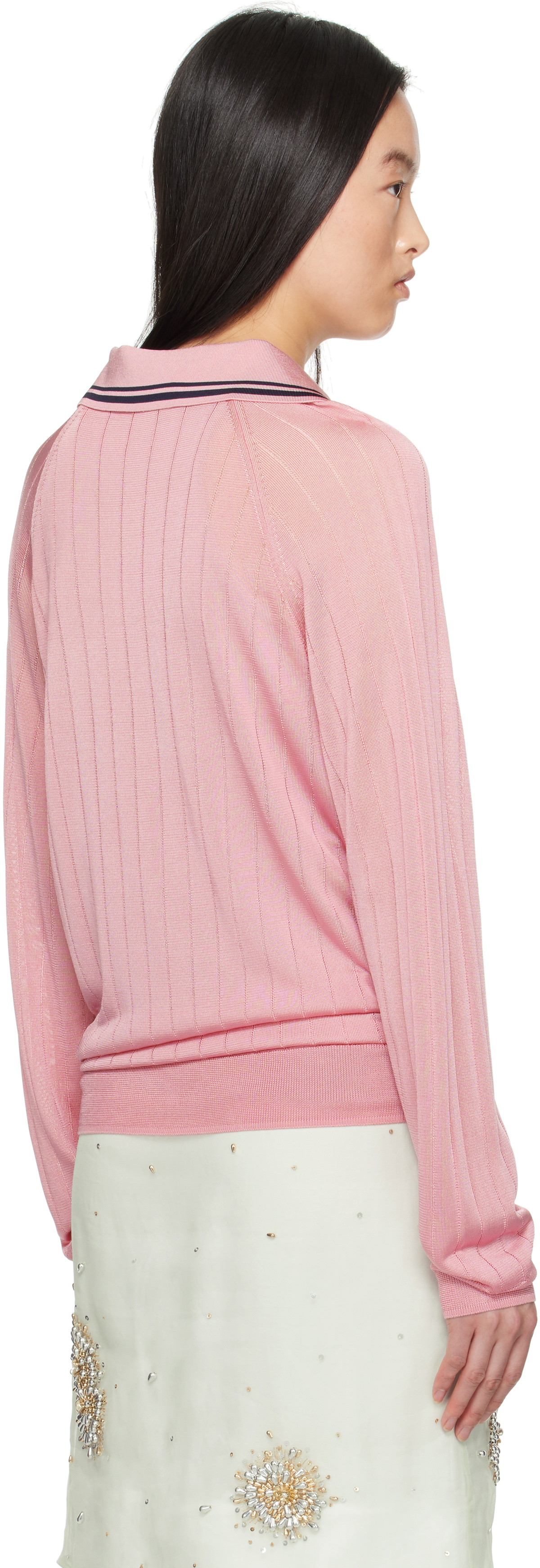 Wales Bonner Pink Roots Polo Wales Bonner