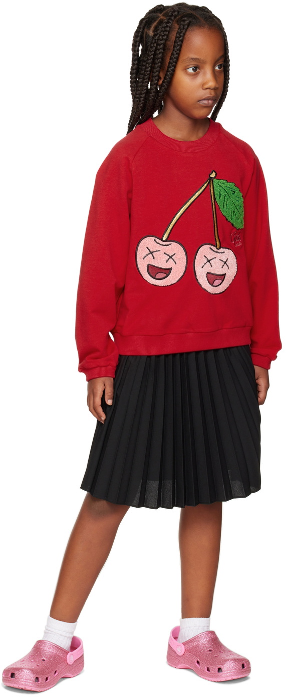 GCDS Kids Kids Red Cherry Sweatshirt