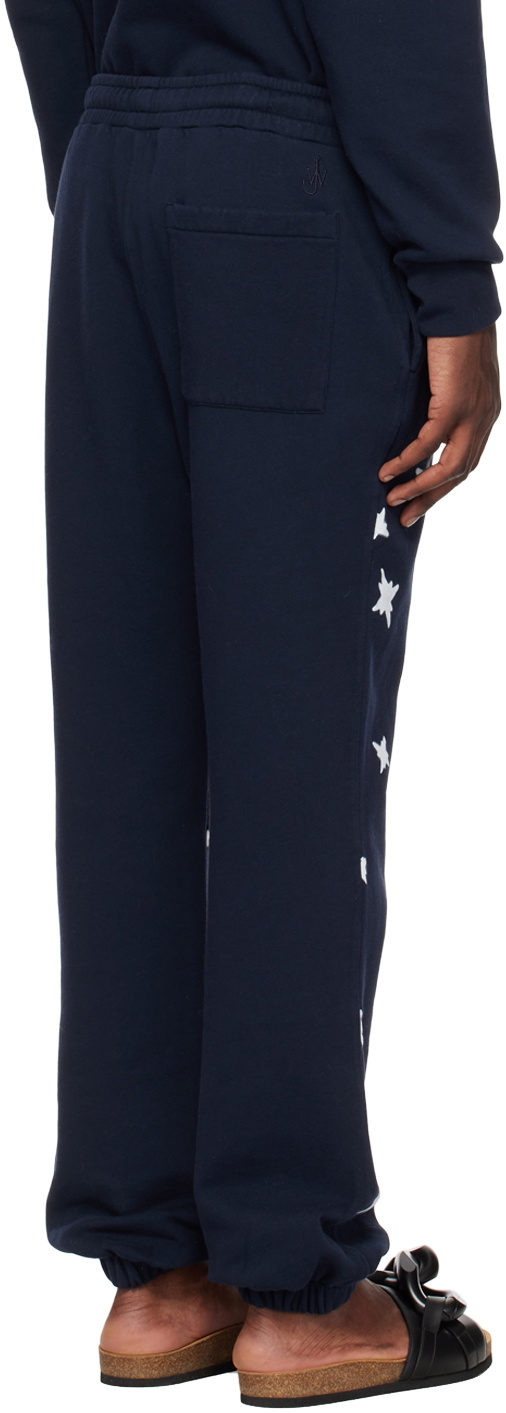JW Anderson Navy Star Print Sweatpants JW Anderson
