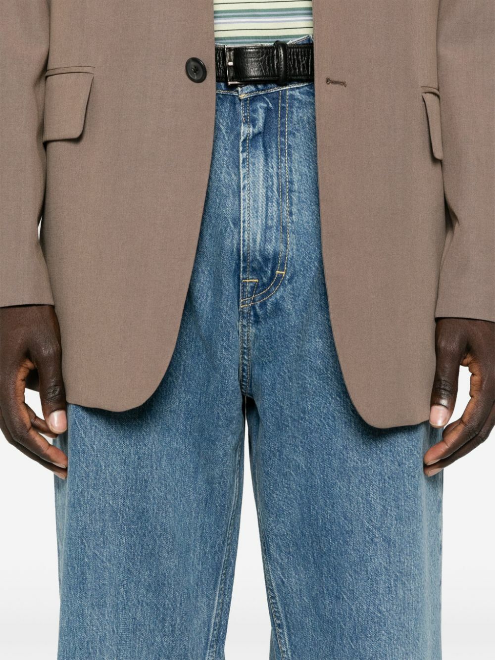 OUR LEGACY Blue Tech Wash Straight-Leg Jeans Our Legacy
