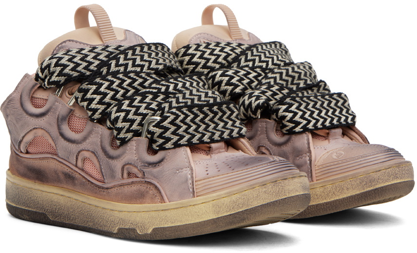 Lanvin Pink Curb Sneakers Lanvin