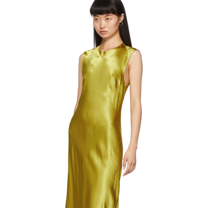 Ann Demeulemeester Yellow Keyhole Dress Ann Demeulemeester