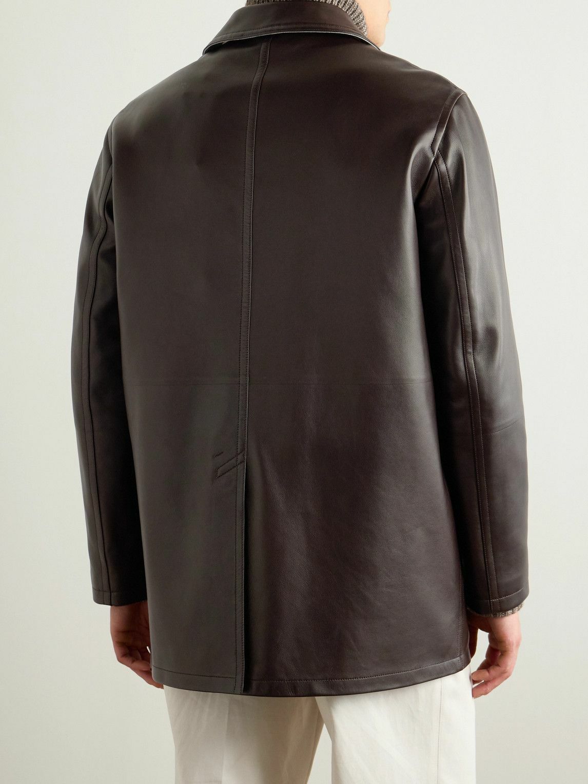 Dunhill - Leather Jacket - Brown Dunhill