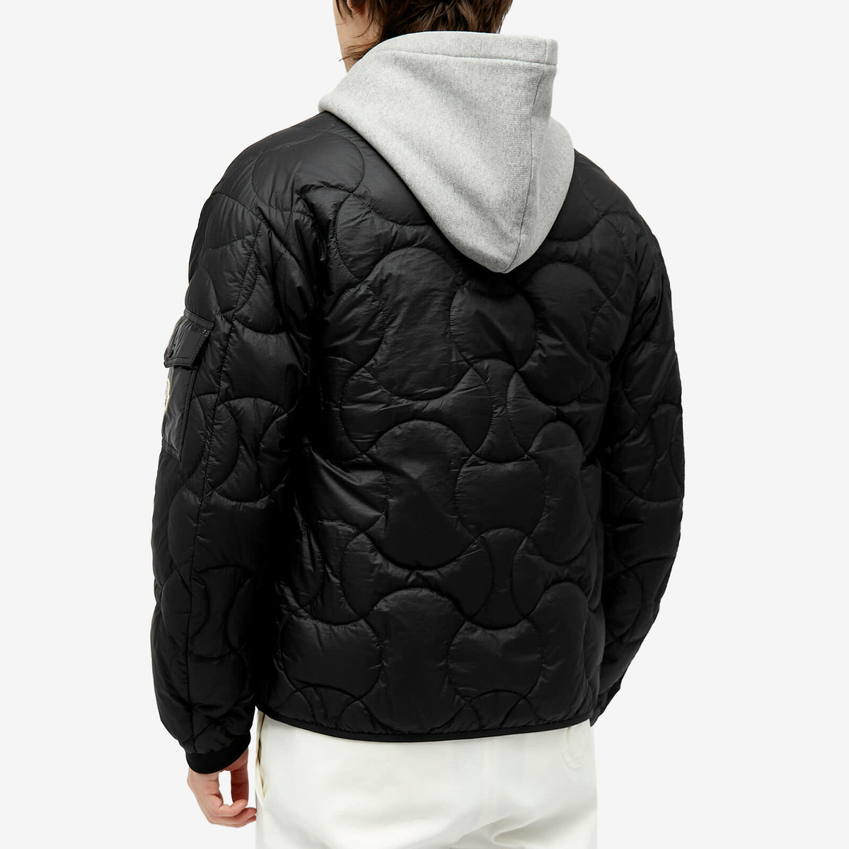 Moncler Men's Sham Quilted Bomber Jacket in Black Moncler