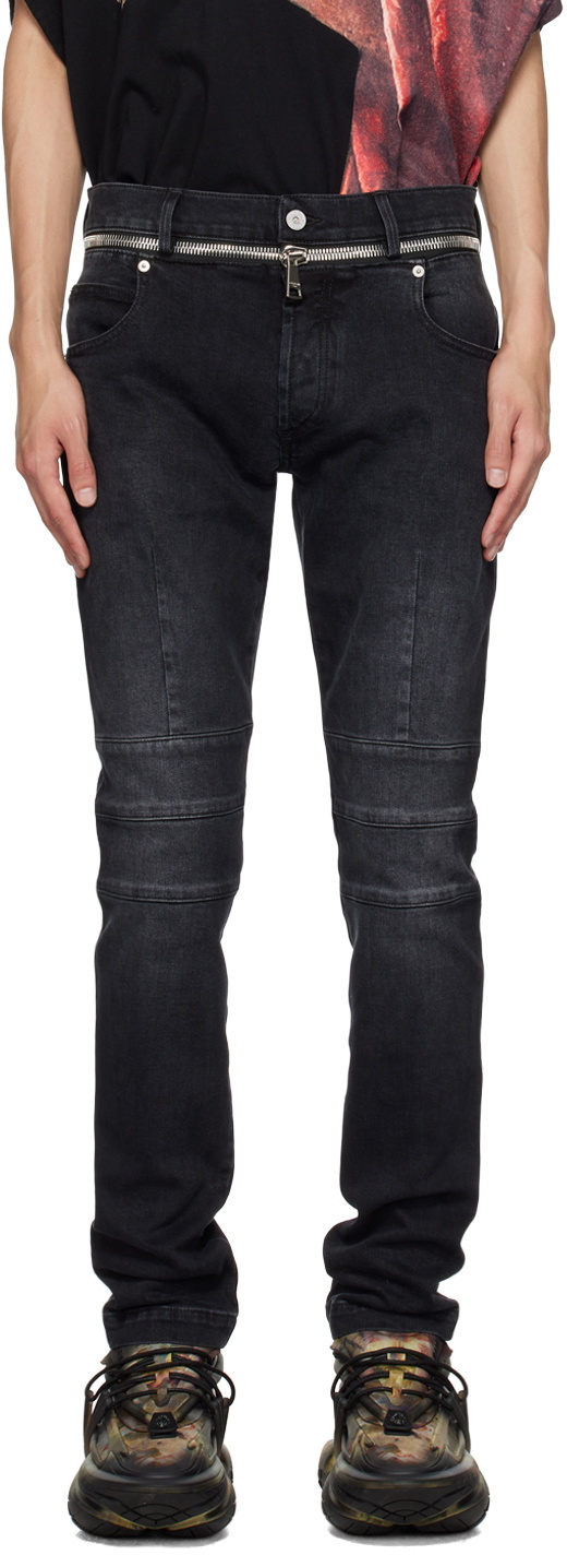 Balmain Black Slim-Fit Jeans Balmain