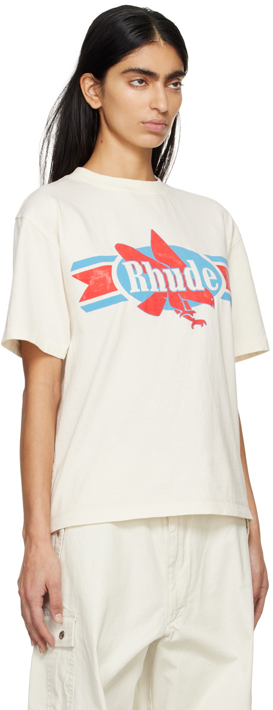 Rhude Off-White Chevron Eagle T-Shirt Rhude