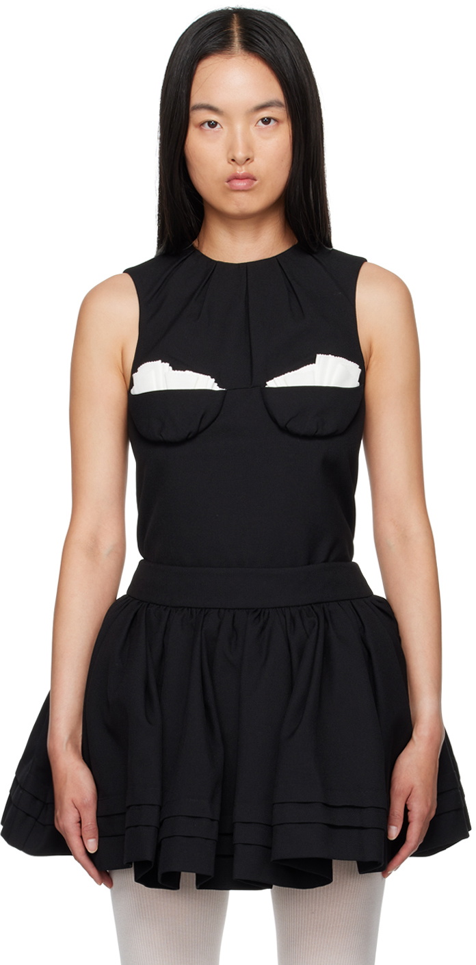 SHUSHU/TONG Black Embellished Top Shushu/Tong