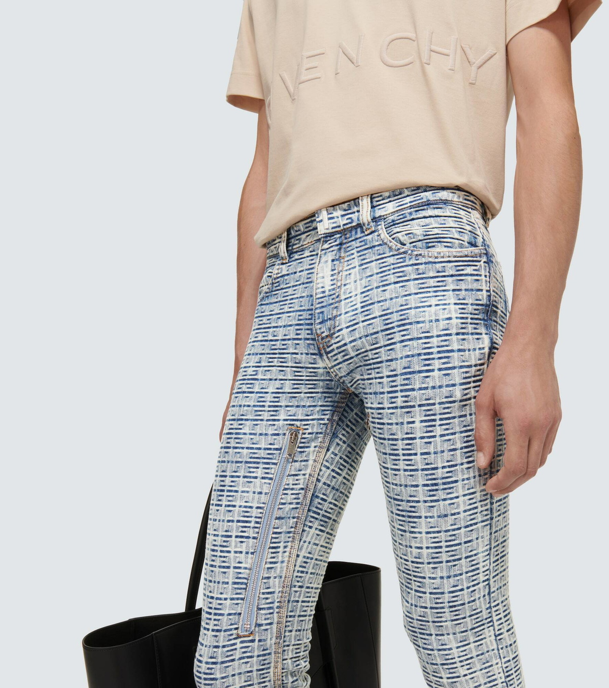 Givenchy - 4G jacquard slim jeans Givenchy