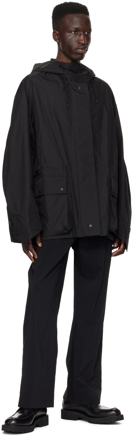 Solid Homme Black Drawstring Jacket Solid Homme