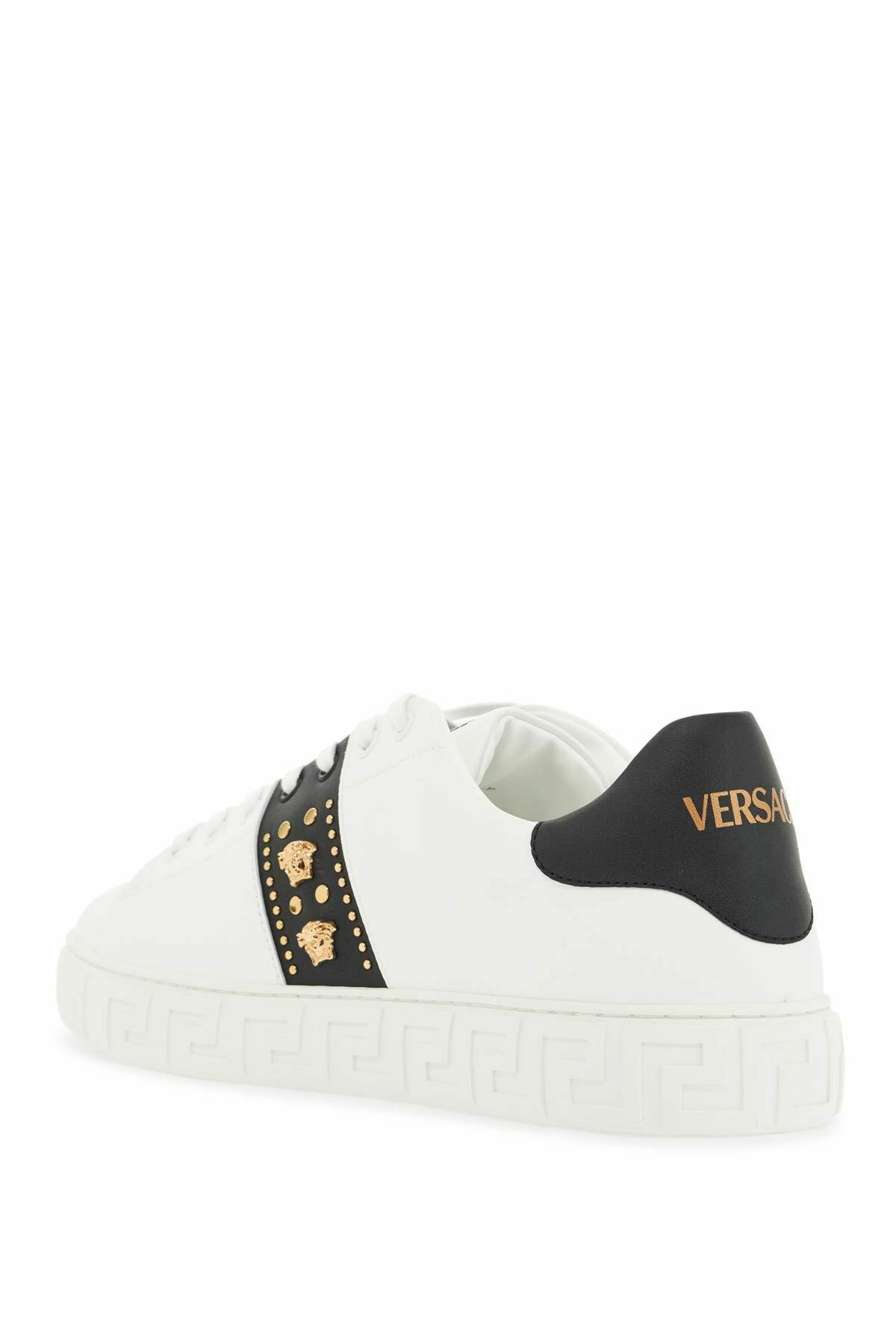 VERSACE "studded greek sneakers White Versace