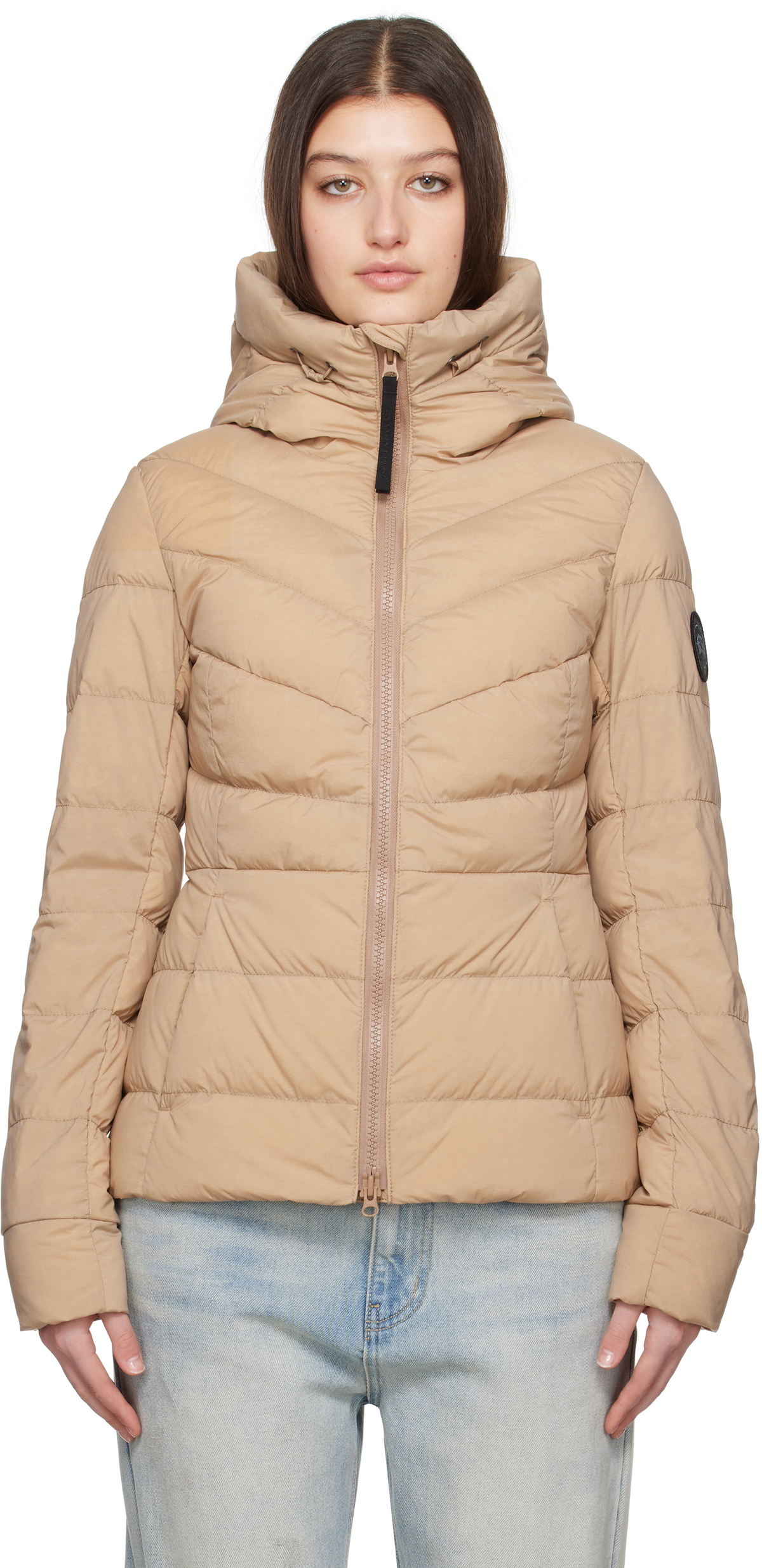 Canada Goose Tan 'Black Label' Clair Down Jacket Canada Goose