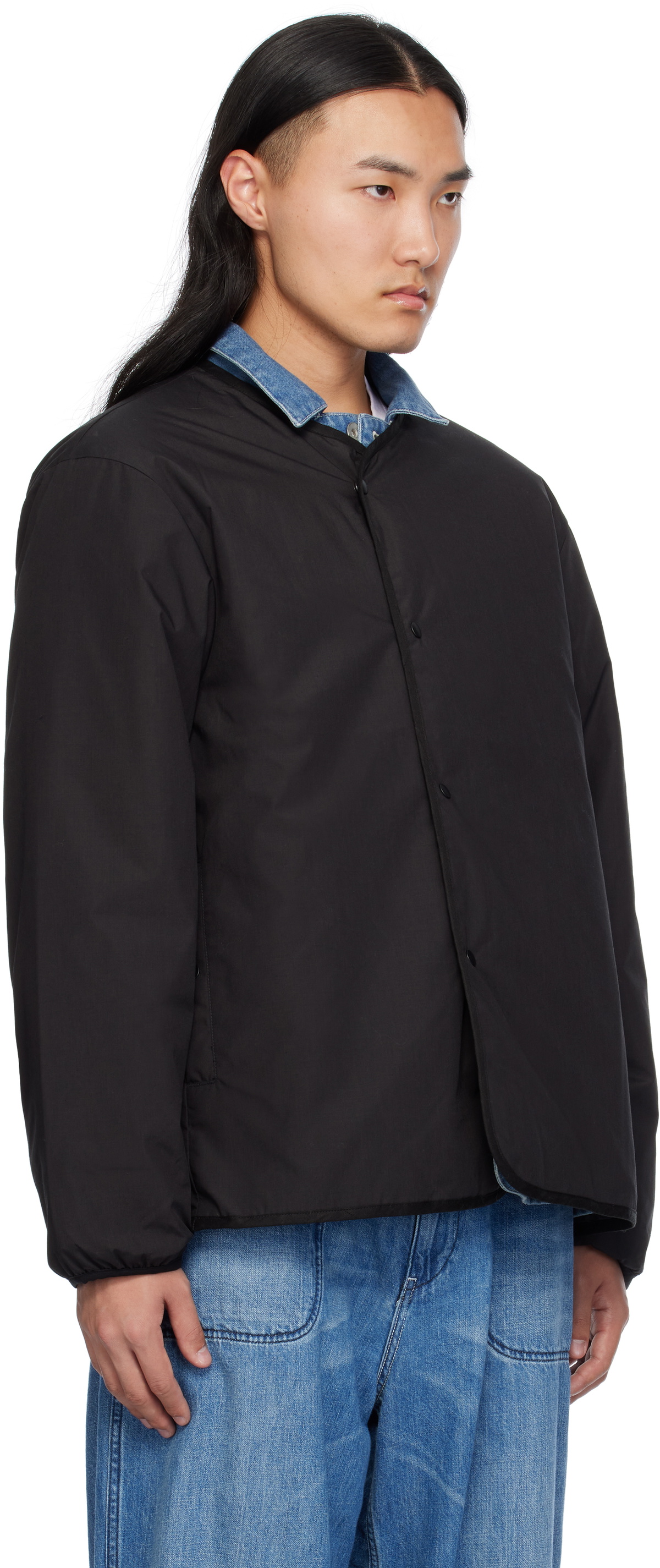 nanamica Black Reversible Down Jacket Nanamica