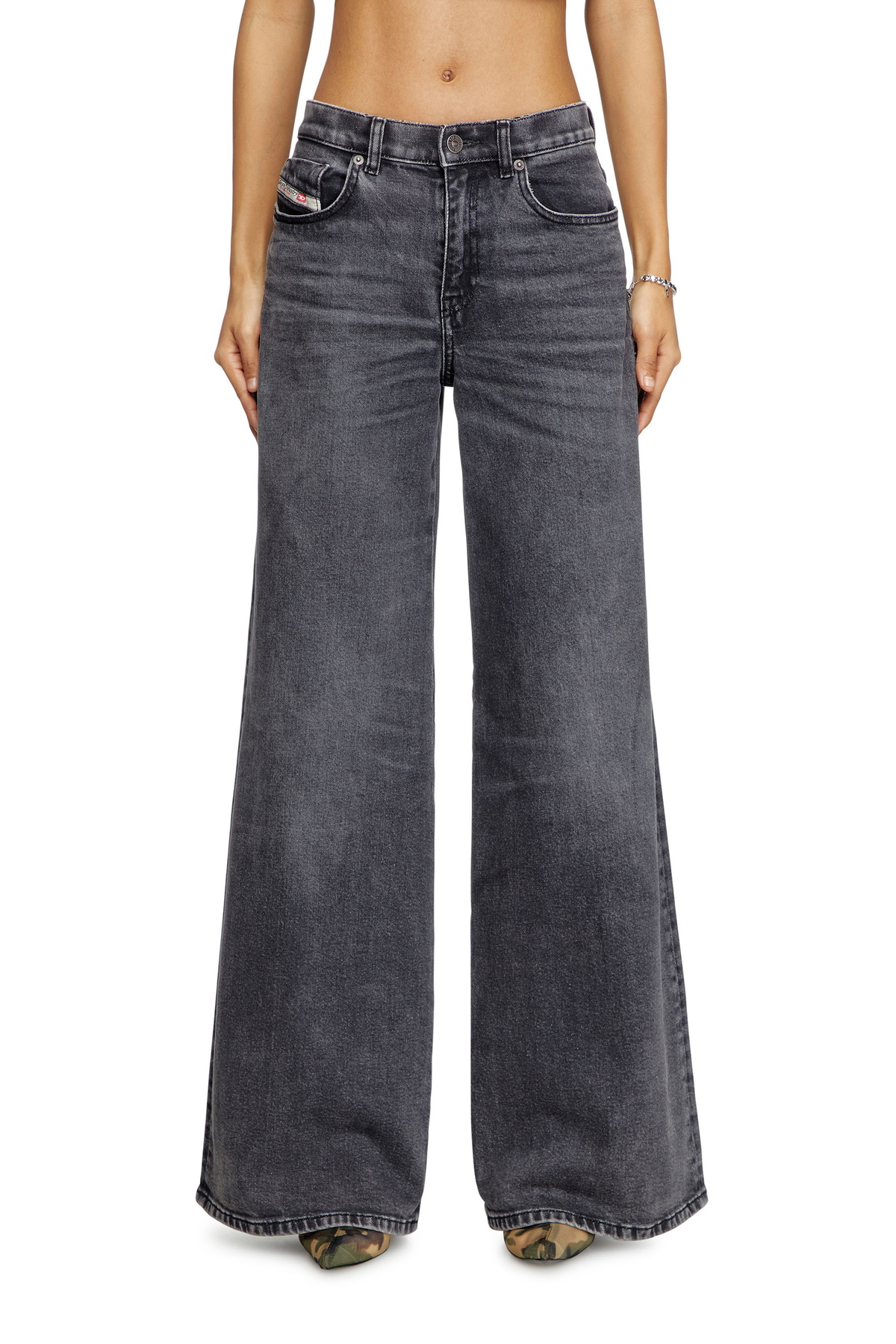 Diesel Flare Jeans - 1978 D-Akemi - Jeans Womens in Black Diesel