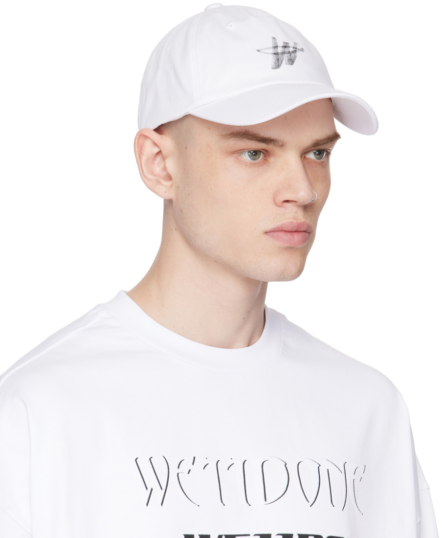 We11done White WD One Logo Cap We11done