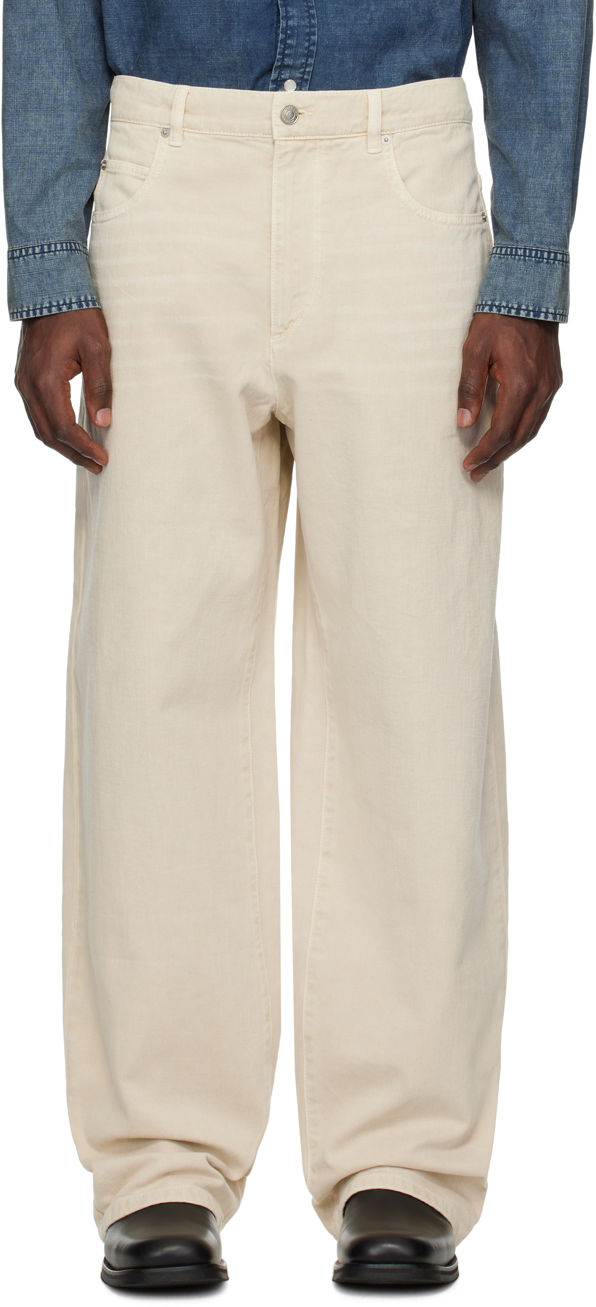 Isabel Marant Beige Jameson Jeans Isabel Marant