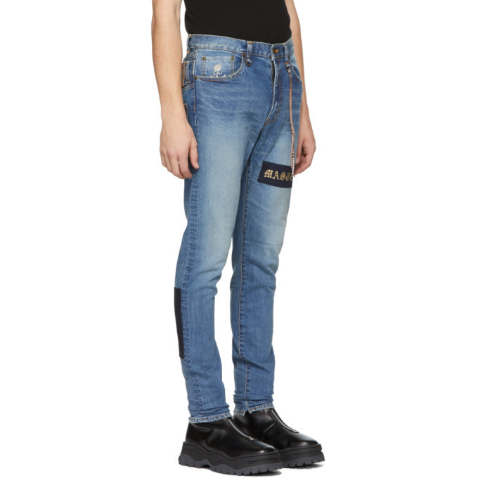 mastermind WORLD Indigo Selvedge Skinny Jeans MASTERMIND WORLD