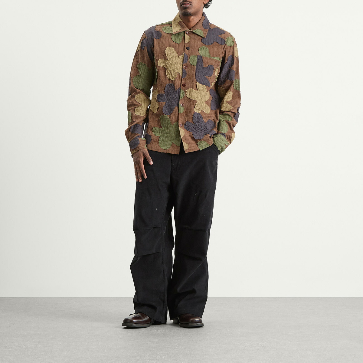 Kardo Men's Martin Camo Shirt in Olive Kardo