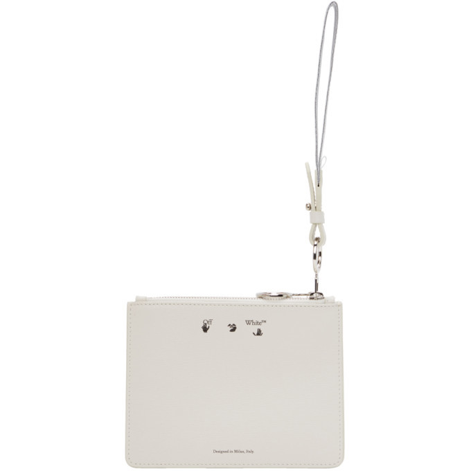Off-White White Two-Compartment Diagonal Pouch Off-White