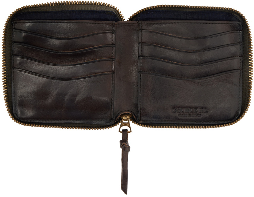 RRL Brown Zip Wallet RRL