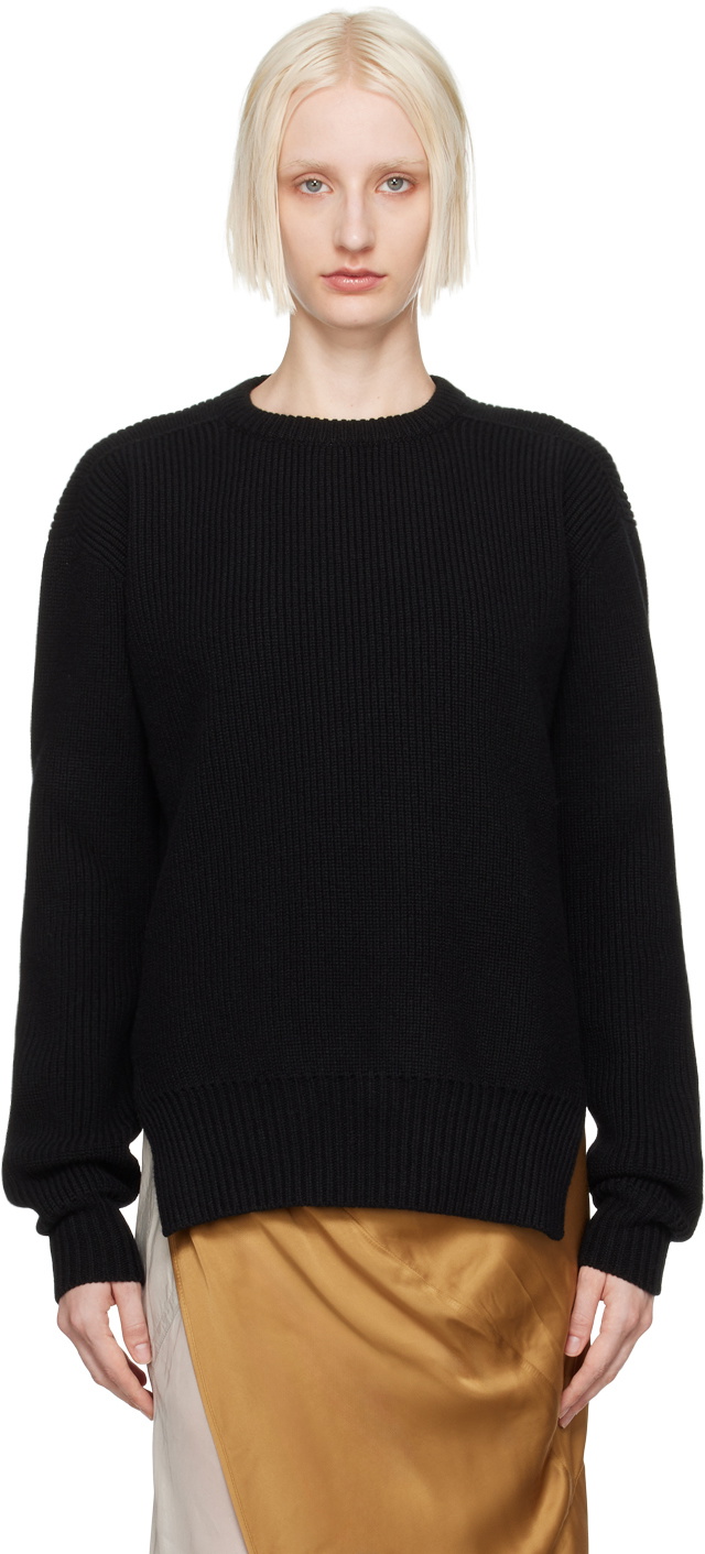 Rick Owens Black Porterville Heavy Sweater Rick Owens