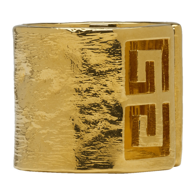 Givenchy Gold GV Side Ring Givenchy