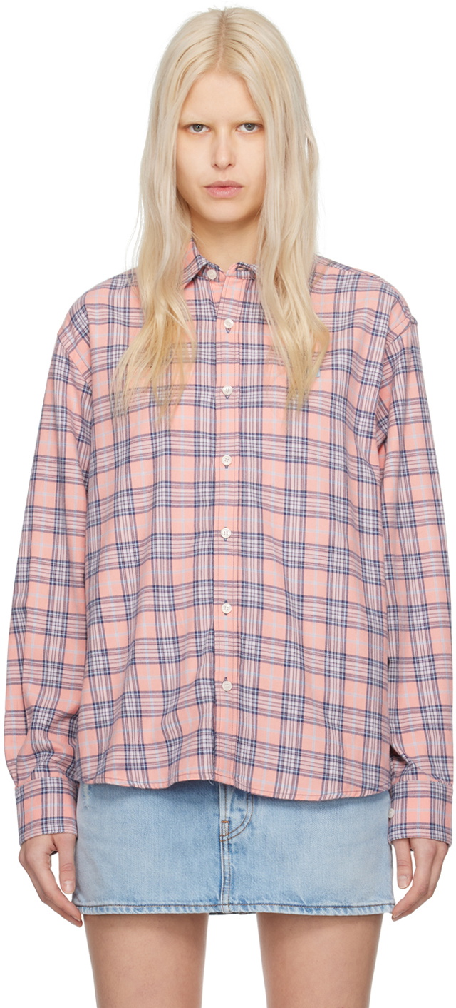 Acne Studios Pink Check Shirt Acne Studios