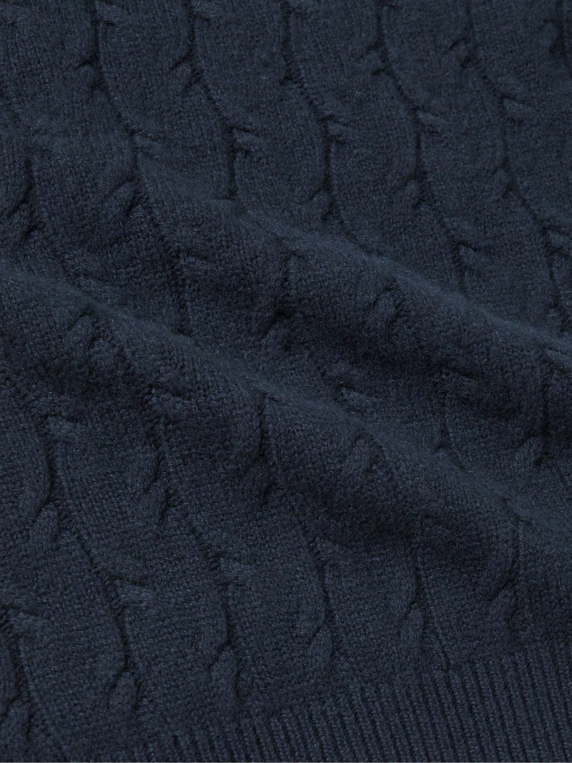 Club Monaco - Cable-Knit Cashmere Sweater - Blue Club Monaco