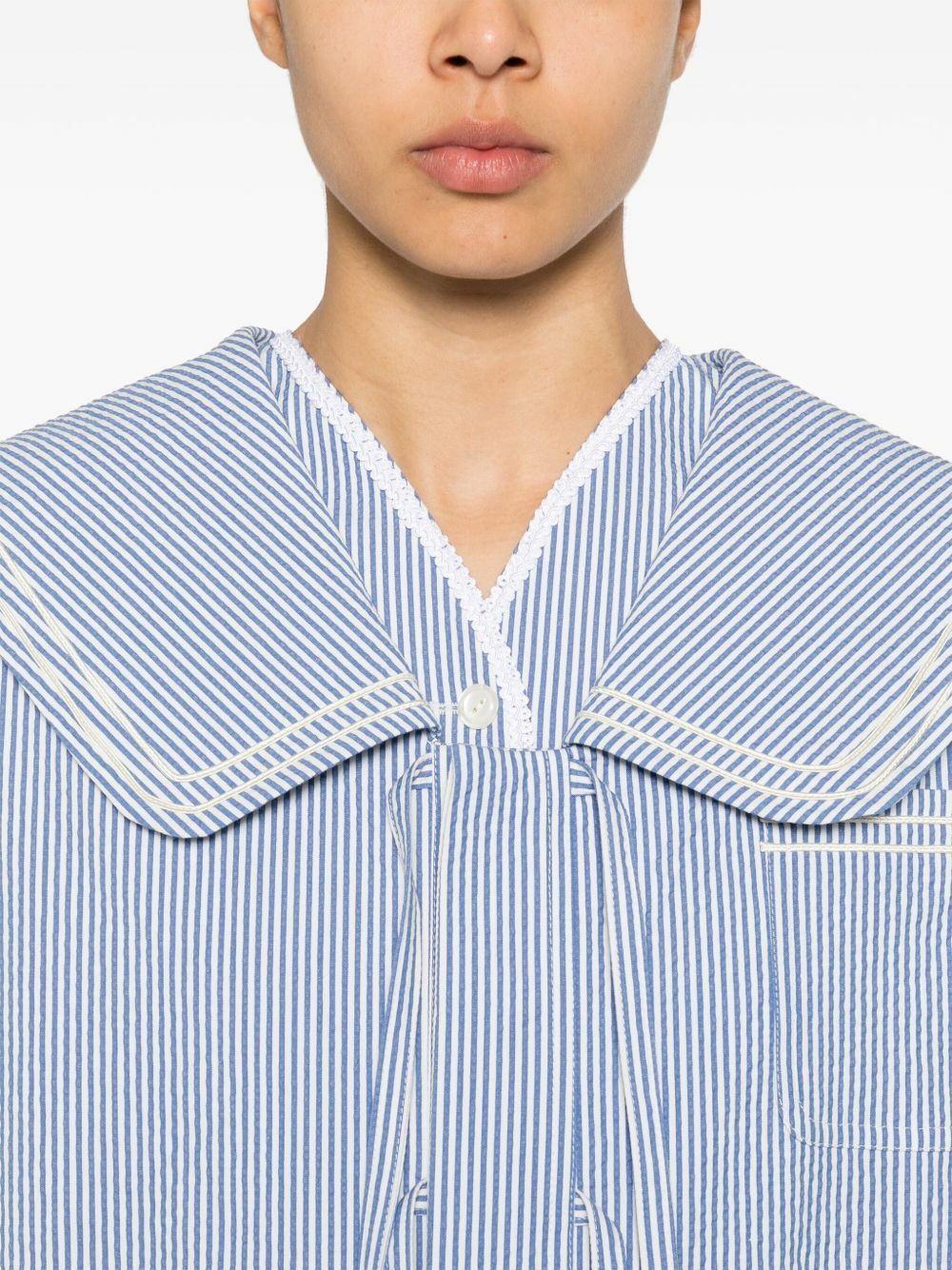 BODE Club Stripe Sailor Coat Bode
