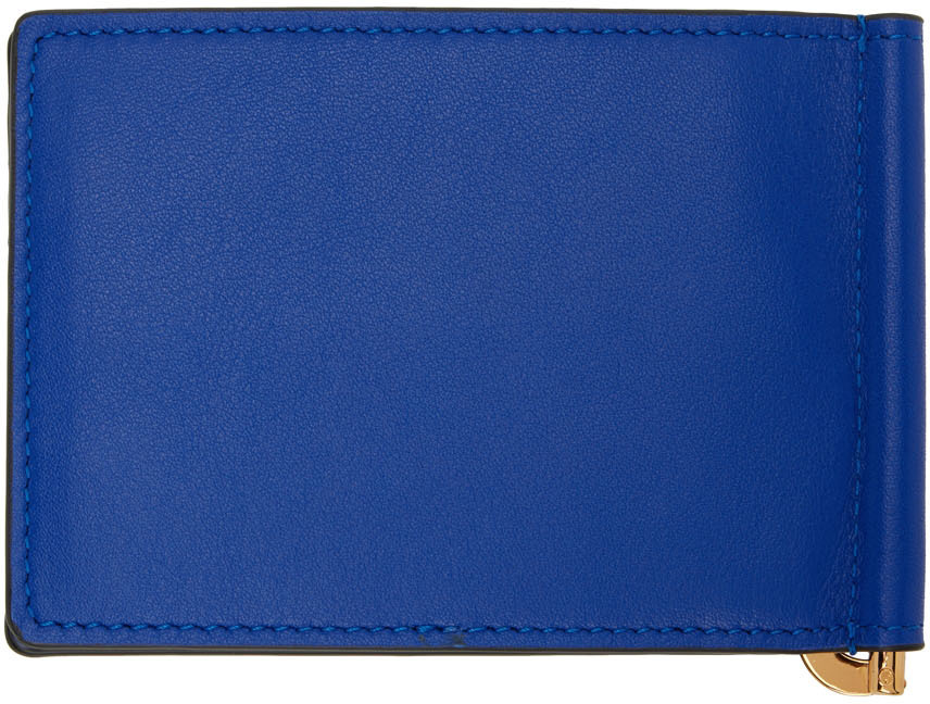 Versace Blue Medusa Biggie Wallet Versace