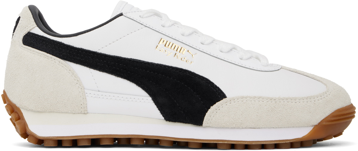 PUMA White & Black Easy Rider Mix Sneakers Puma