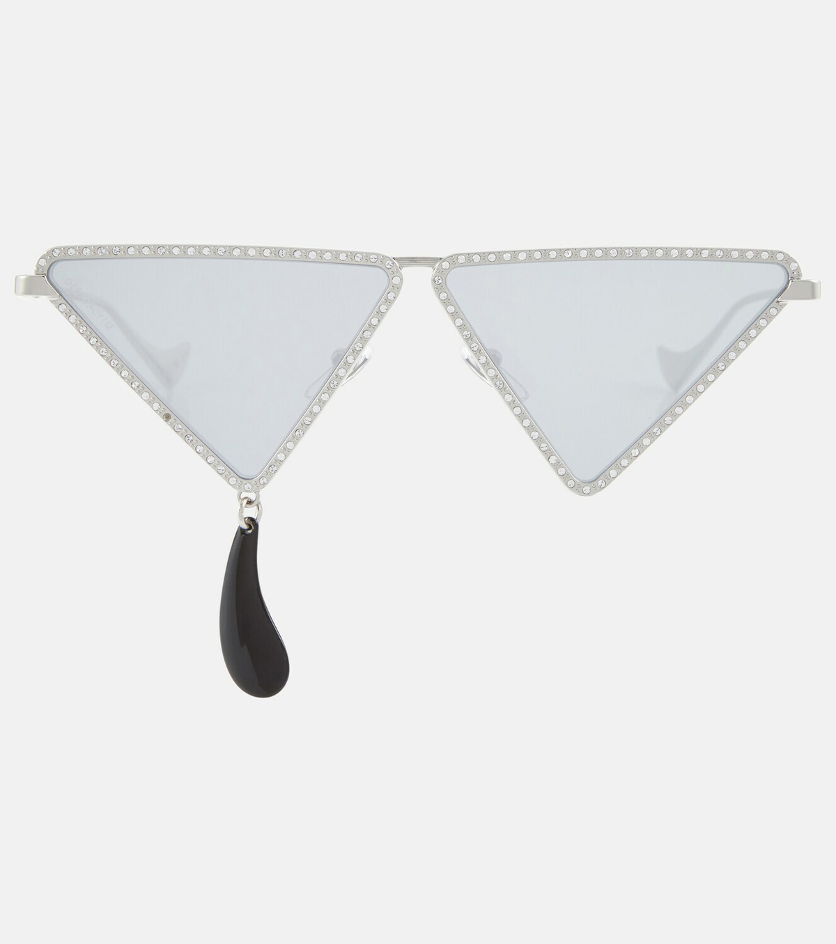 Gucci - Crystal-embellished triangular sunglasses Gucci