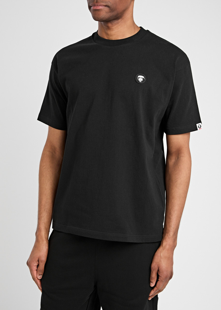 Aape Logo-appliquéd Cotton T-shirt Black AAPE by A Bathing Ape